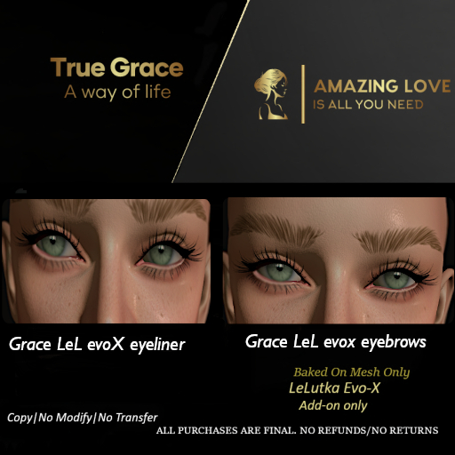 Second Life Marketplace - Lel Evox Grace eyebrows & eyeliner